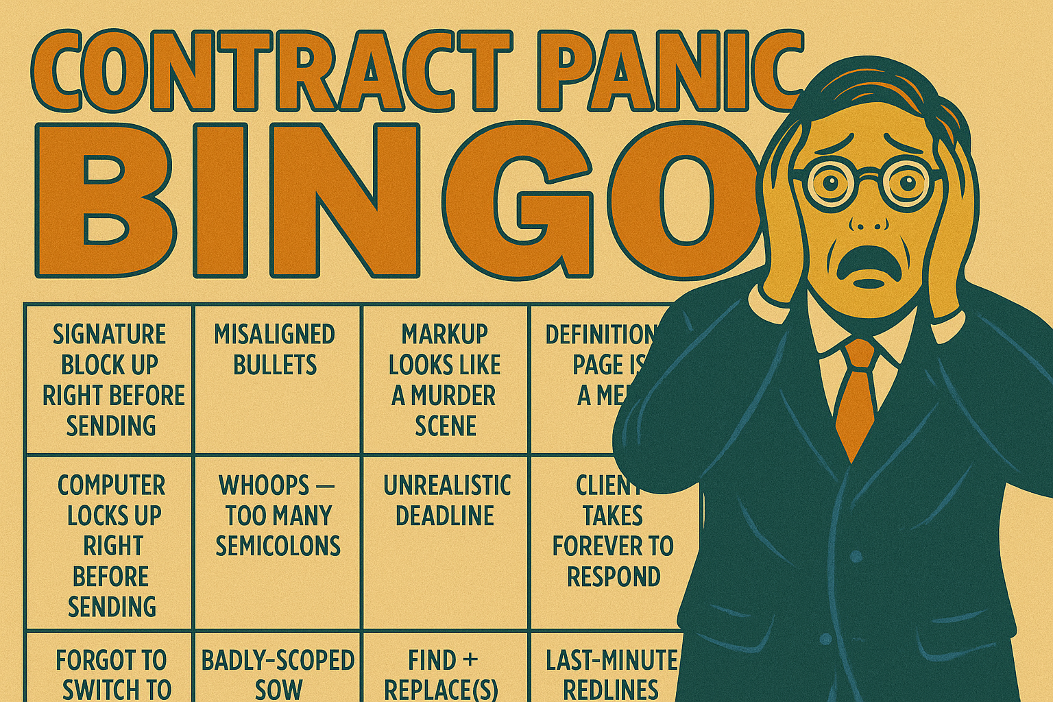 Contract Panic Bingo: How Many Have You Survived? | BoostDraft